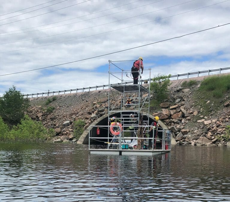 Floating Dock Scaffolding Gallery | Scaffolding For Dock | AccuDock