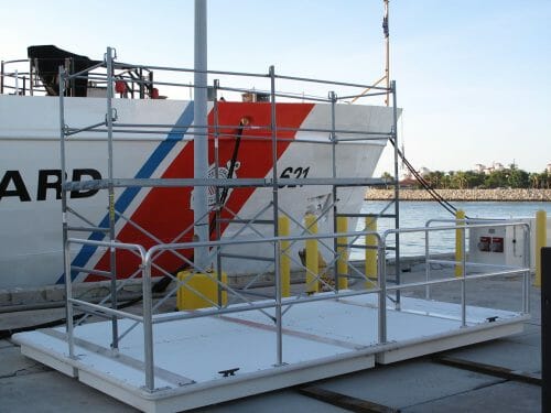 Floating Dock Scaffolding Gallery | Scaffolding For Dock | AccuDock