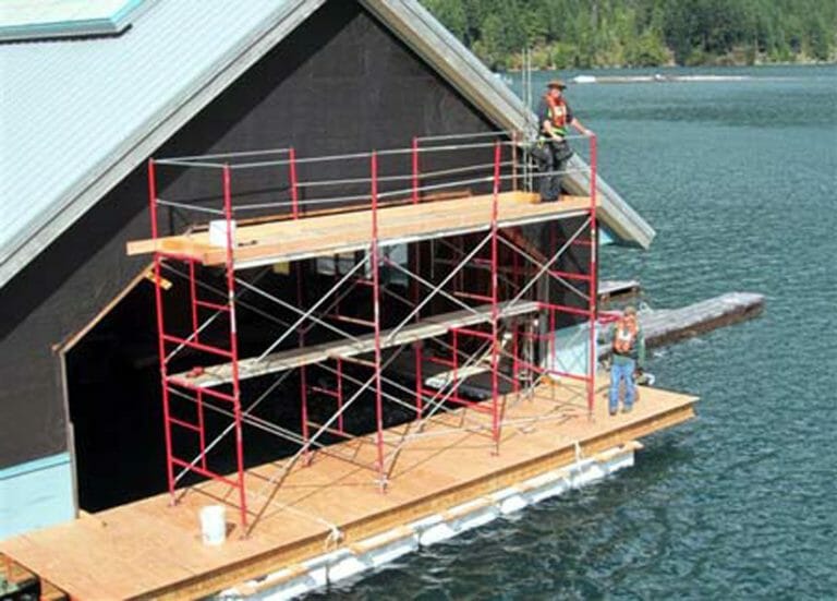 Floating Dock Scaffolding Gallery | Scaffolding For Dock | AccuDock