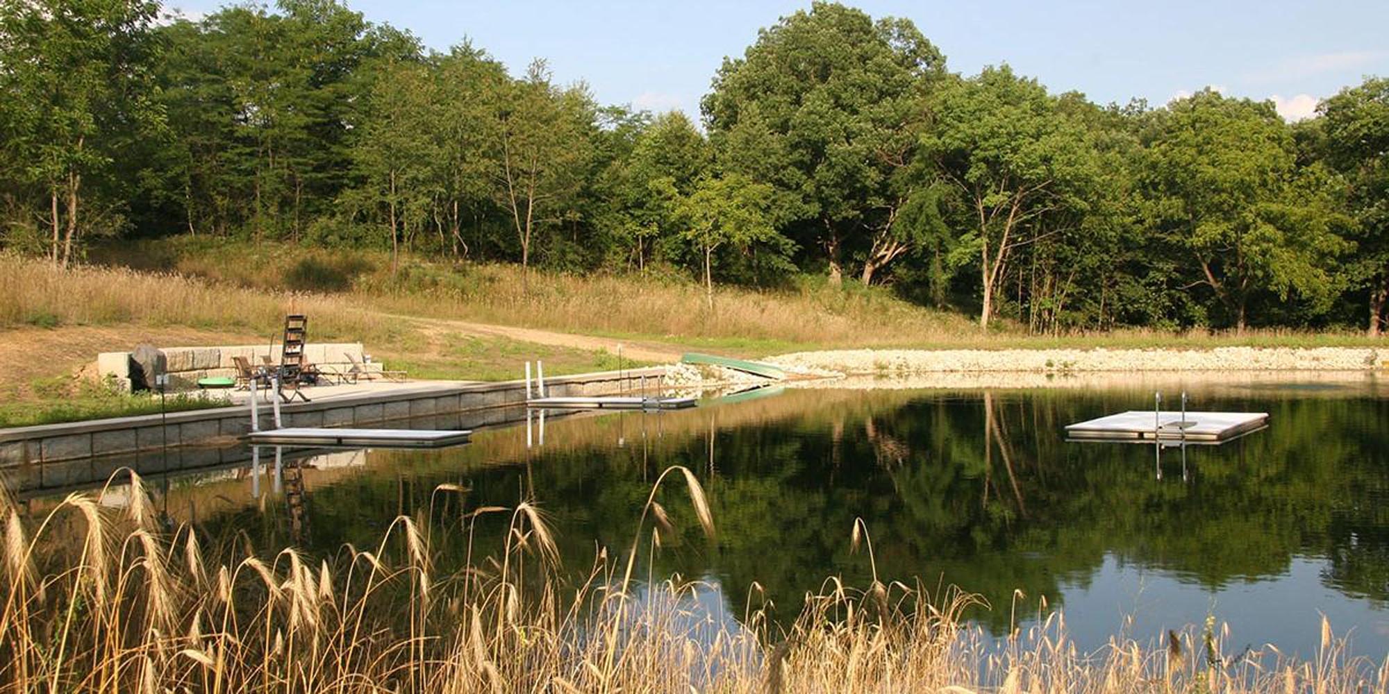 Floating Pond Dock Ideas