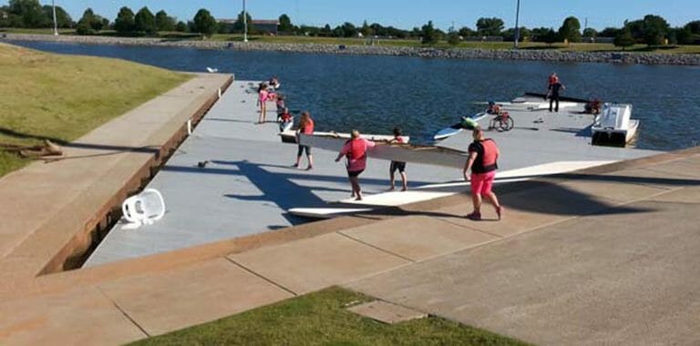 Rowing Dock Installation Media Gallery | AccuDock